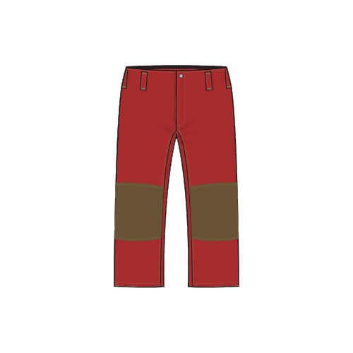 FireDex Wildland Fire Pants, NFPA - Standard, Cotton, Red