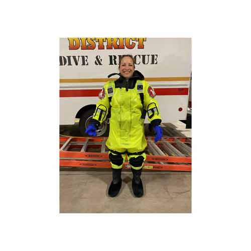 FirstWatch RS-1005 Cold Water Rescue Suit, Hi Vis Yellow - Medium