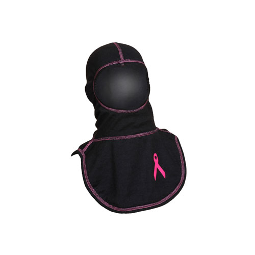Majestic Black hood with Pink Ribbon NFPA Hood PAC II