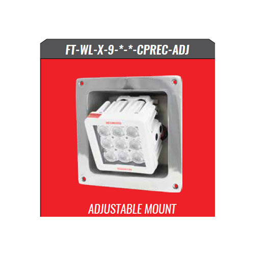 FireTech FT-WL-X-9-F-W-CPREC-ADJ Light Extreme Work Light 9 LED Spot