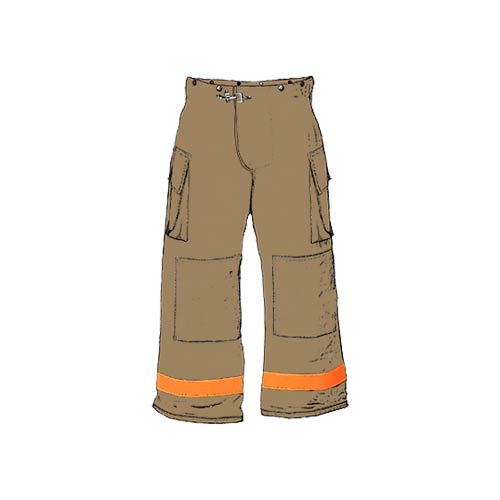 FireDex FXC 35M Chieftain Turnout Pants NFPA - Standard - Pioneer - Khaki