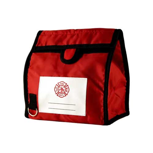 Flamefighter 39160CR SCBA Mask Bag, Red w/ Felt Liner - Small