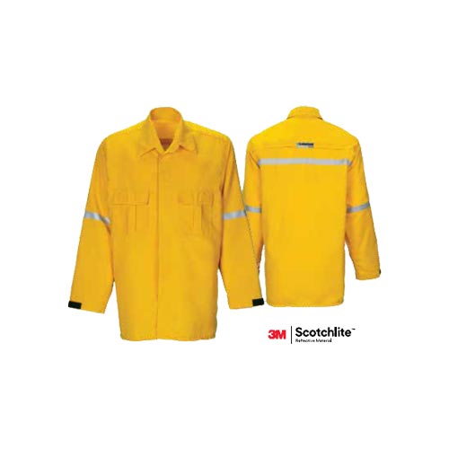 Lakeland WLSHTS26 Wildland Fire Shirts NFPA - TecaSafe, Yellow